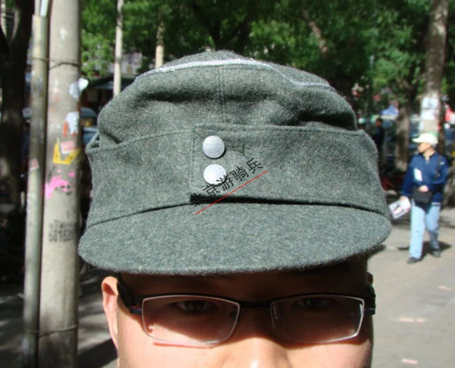 WWII-German-WH-EM-M43-Panzer-Field-Cap-German-officer-Cap-hat-Wool ...
