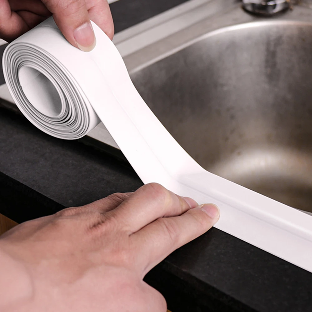 Waterproof Sealing Tape Bathroom Kitchen Sealing Strip Shower Sink Bath ...