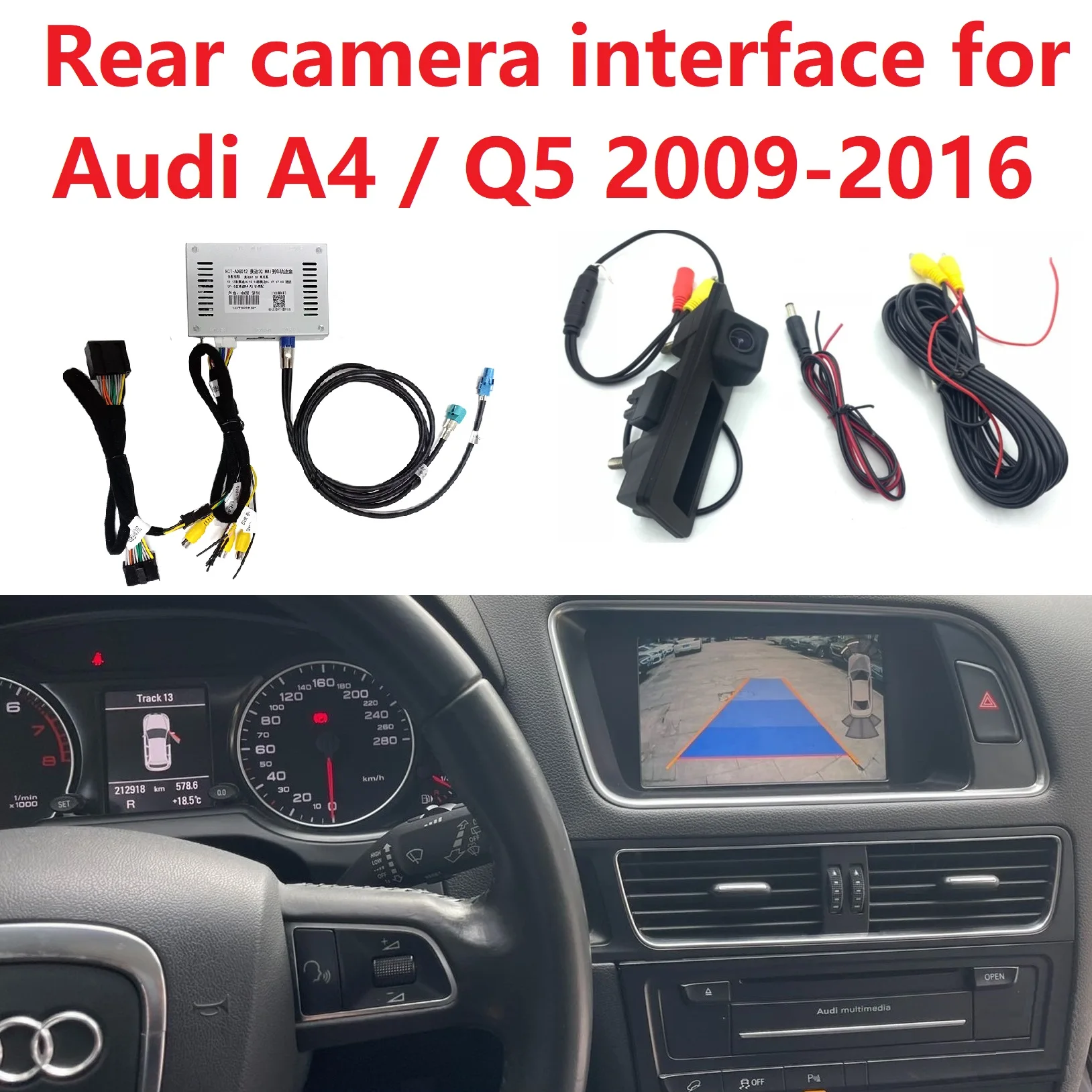 Reverse-Camera-Interface-For-Audi-A4-A5-Q5-S4-S5-Front-Rear-view ...