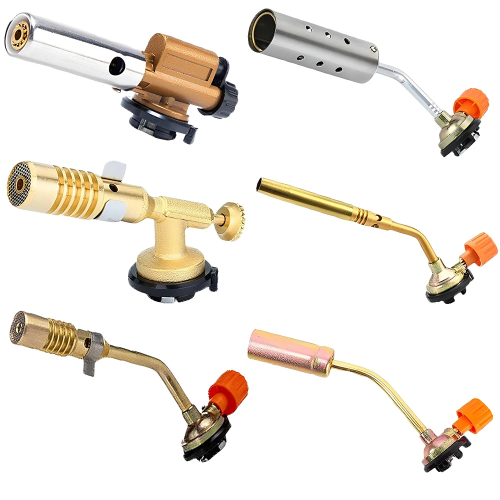 Butane Burner Welding Gas Torch Flame Gun Brazing Flamethrower Outdoor Camping BBQ Portable ...