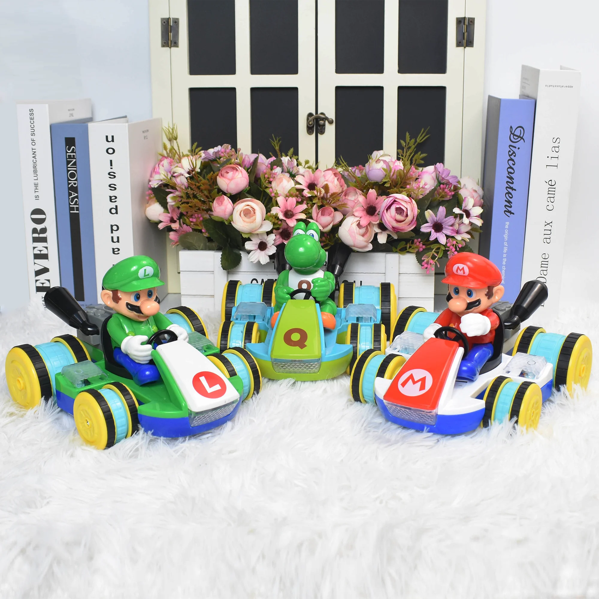 Without-Battery-Super-Mario-Luigi-Pull-Back-Model-Car-Green-Yoshi ...