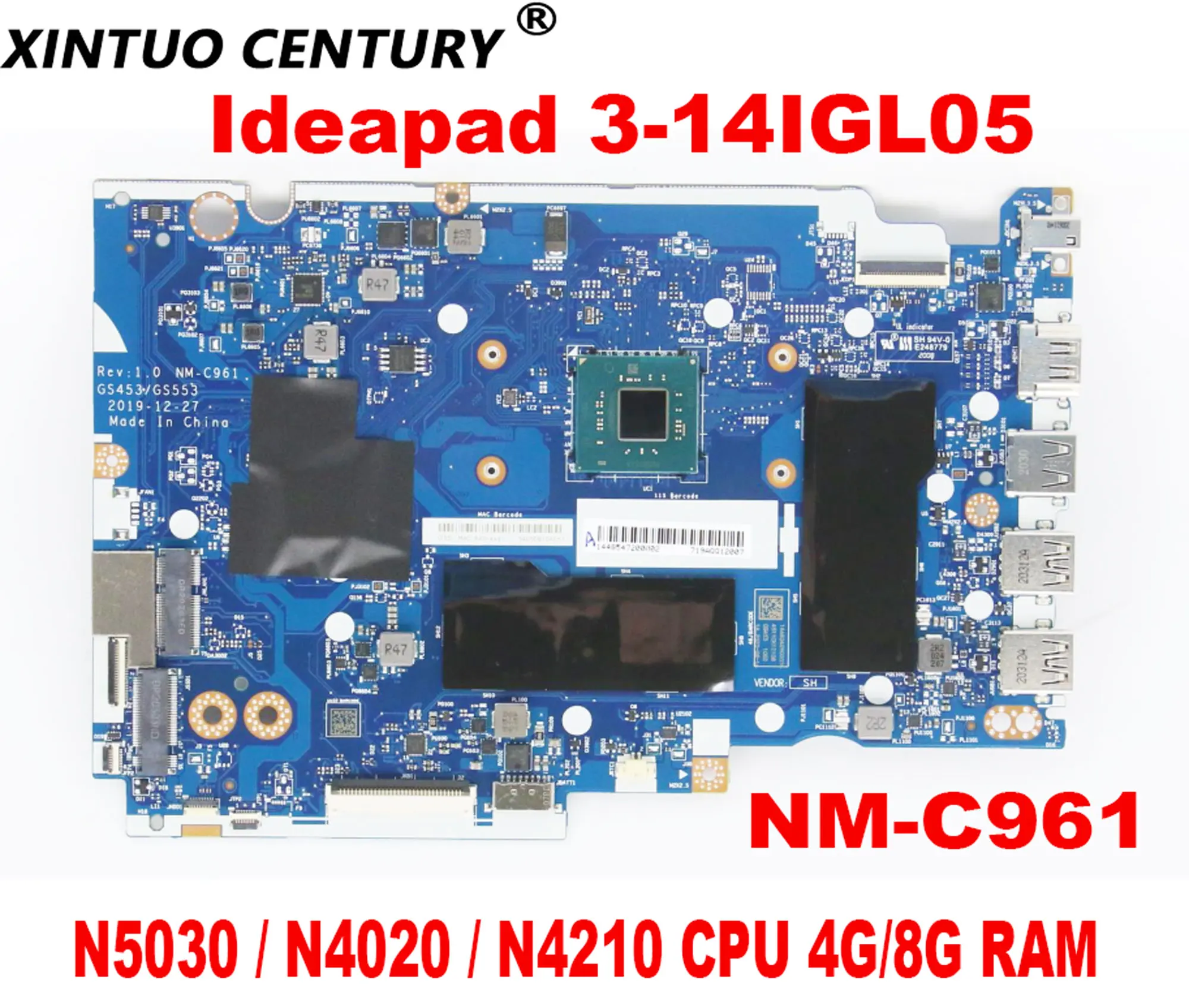 Placa-base-de-NM-C961-para-port-til-Lenovo-Ideapad-3-14IGL05-con-CPU ...