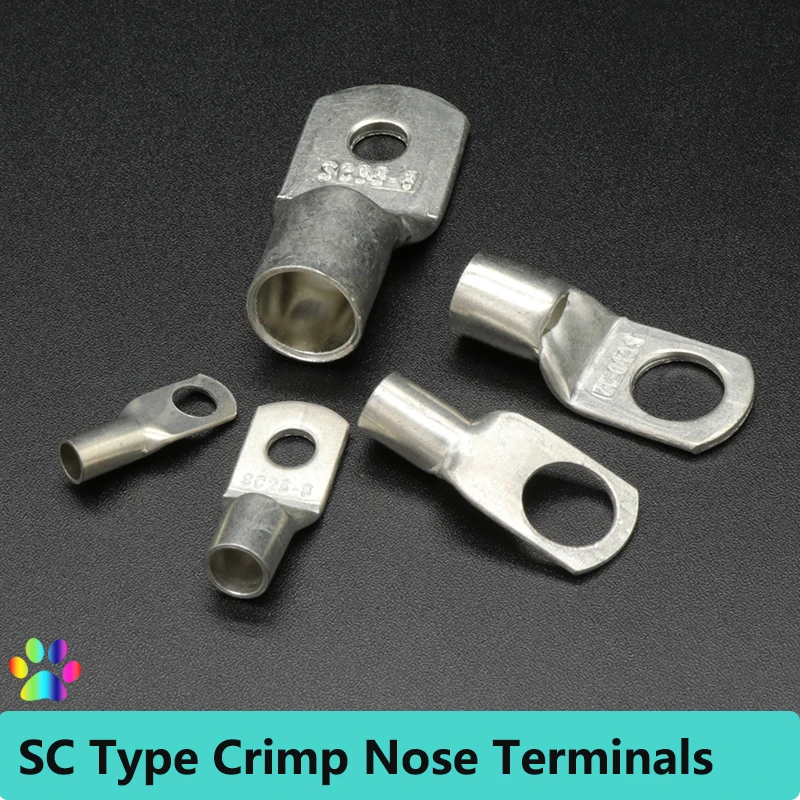 10-50pcs-SC-Type-Copper-Tube-Terminal-SC6-SC10-SC16-SC25-Battery-Block ...
