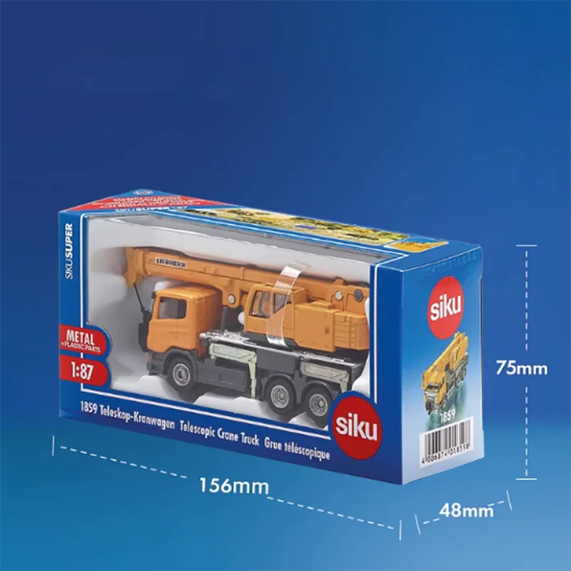 Siku Diecast 1:87 Liebherr Telescopic Boom Truck Crane 1859 Alloy 11CM ...
