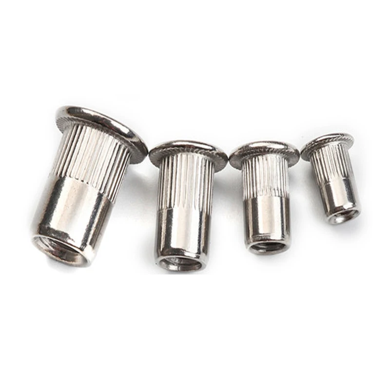 Knurled Blind Rivet Nuts Rivnuts Threaded Nutserts – Steel Blind Rivet ...