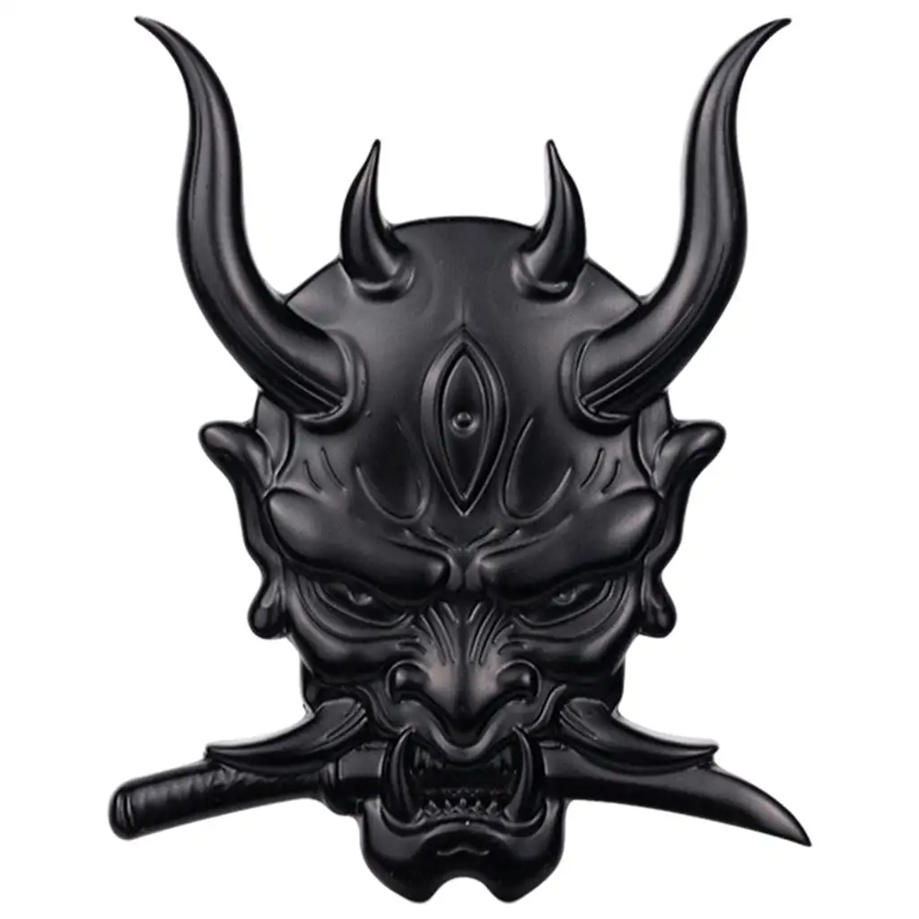 4x-Japanese-Oni-Samurai-Sticker-3D-Death-Decal-for-Car-Styling-Body ...