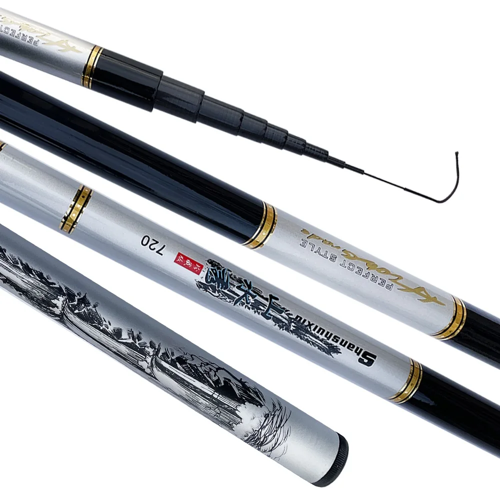 Carp-Telescopic-Fishing-Rod-Carbon-Fiber-Feeder-Ultralight-Portable-For ...