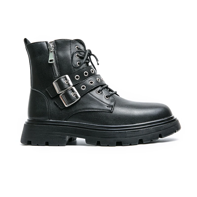 Originales Botas Chelsea de cuero para hombre góticas - Bailongas