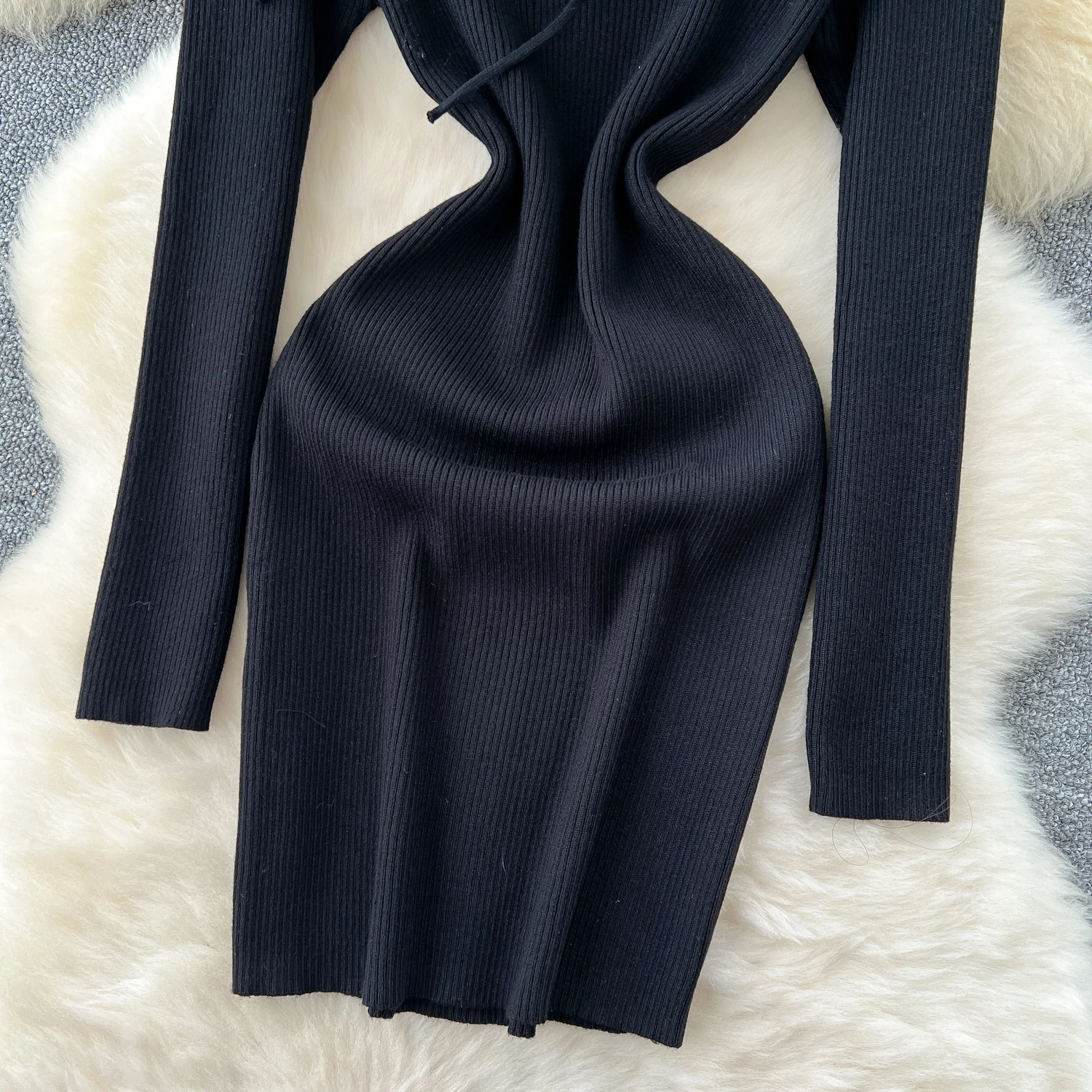 Сексуальное элегантное винтажное шикарное бандажное платье с длинными ...