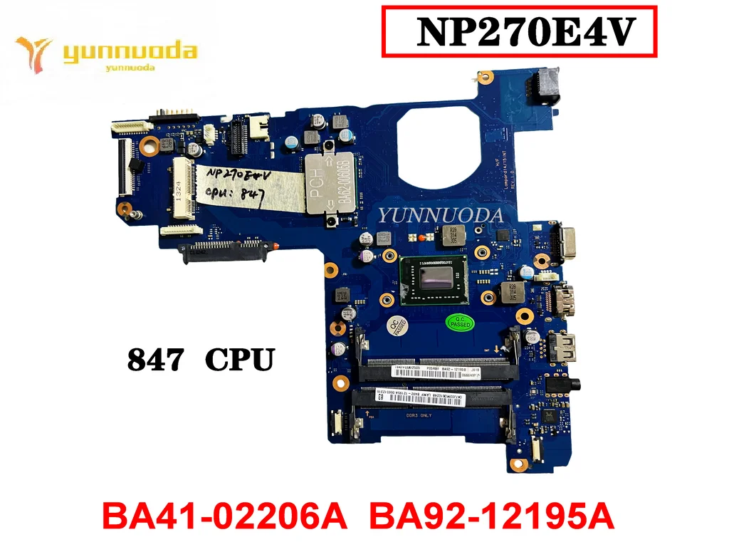 Original para samsung np270e4v computador portátil placa mãe 847 cpu ...