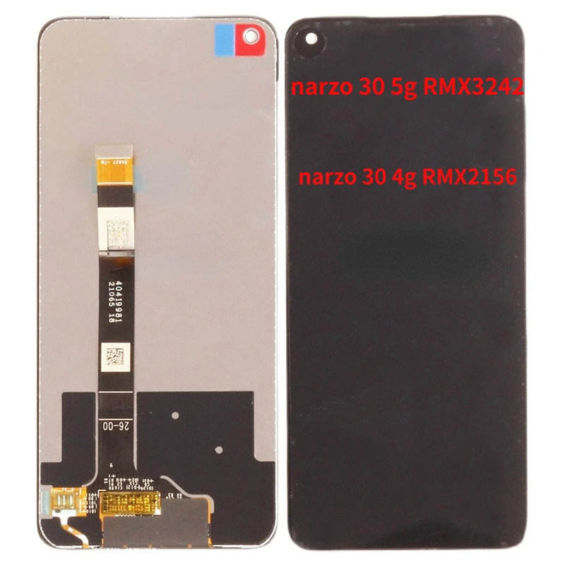 For realme Narzo 30 5G RMX3242 LCD Screen Display+Touch Screen ...