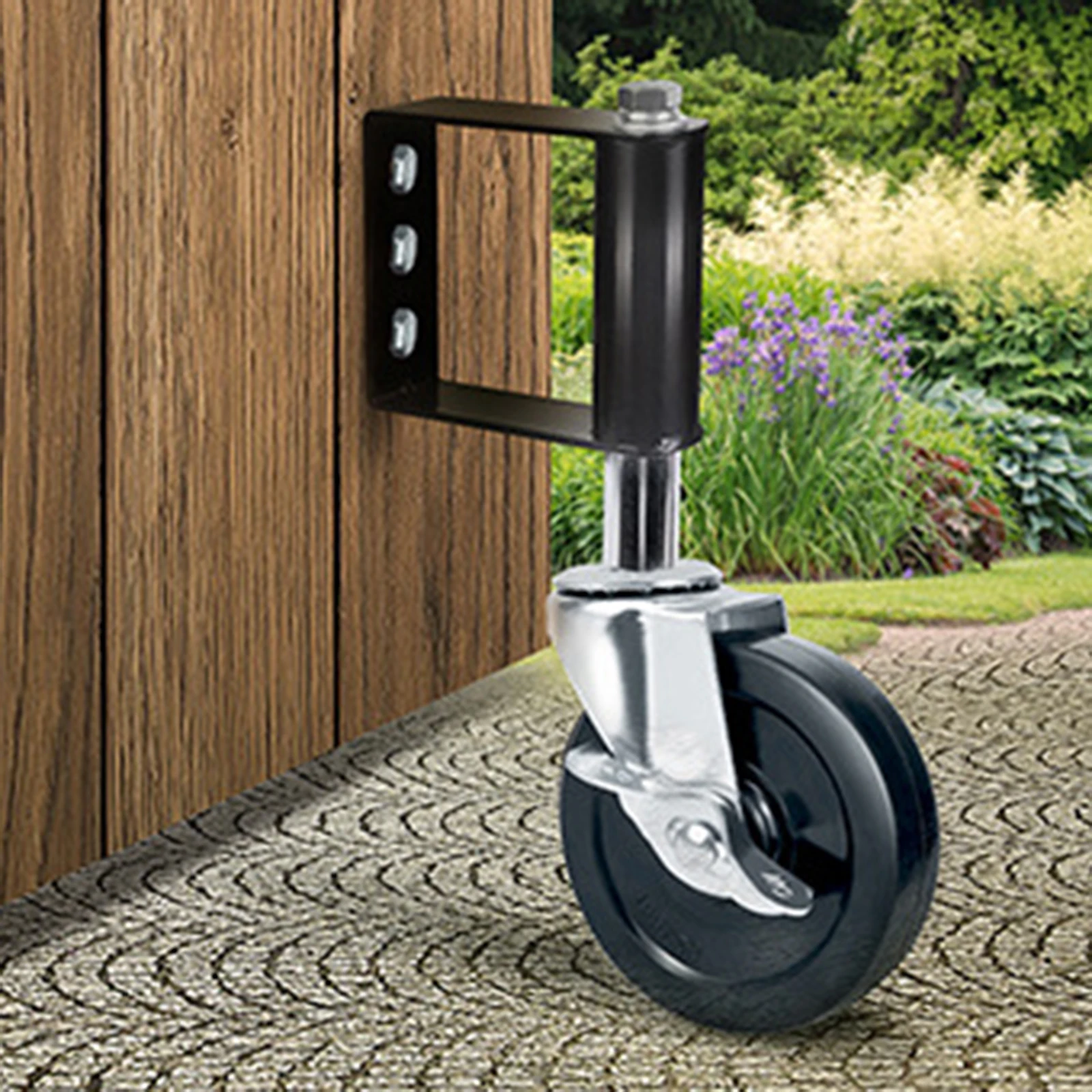 Heavy-Duty-Rubber-Mute-Spring-Loaded-Gate-Door-Wheel-Caster-Spring ...