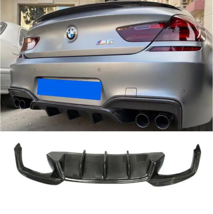 Mp Style Real Carbon Fiber Rear Bumper Lip Diffuser Spoiler For Bmw F06 ...