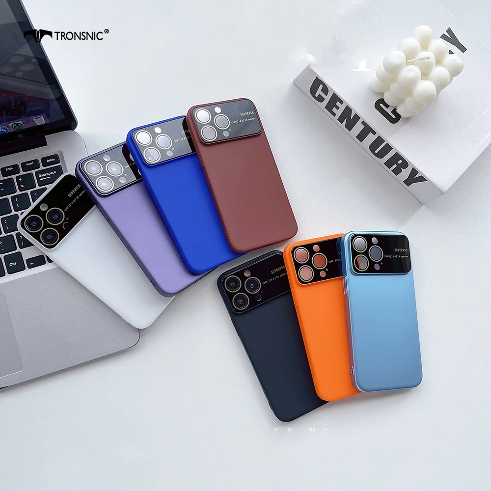 Ins-Luxury-Plain-Lens-Protected-Phone-Case-for-iPhone-14-13-12-Pro-Max ...