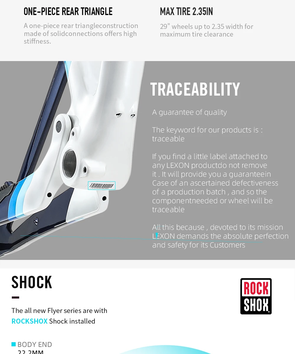 LEXON FLYER Full Suspension Carbon MTB Frames 29er 15.5/17.5/19/21 ...