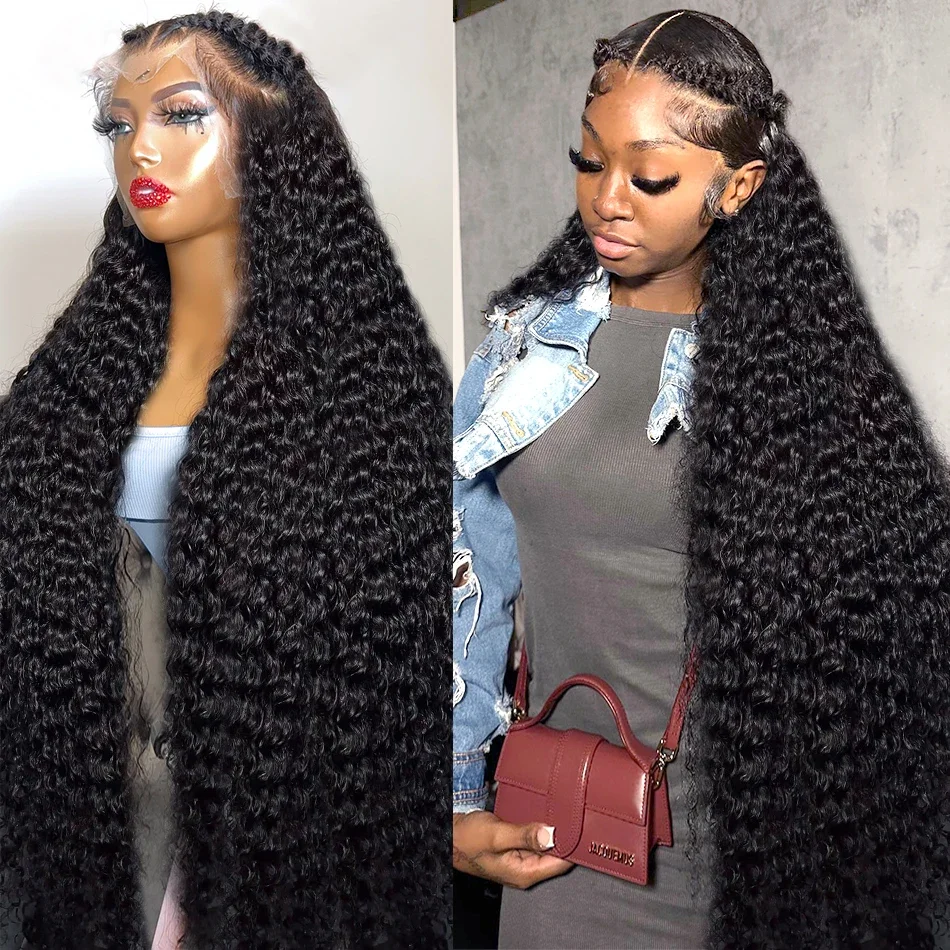 30-40-Inch-Deep-Wave-Frontal-Wig-Full13x4-13x6-HD-Lace-Frontal-Human ...