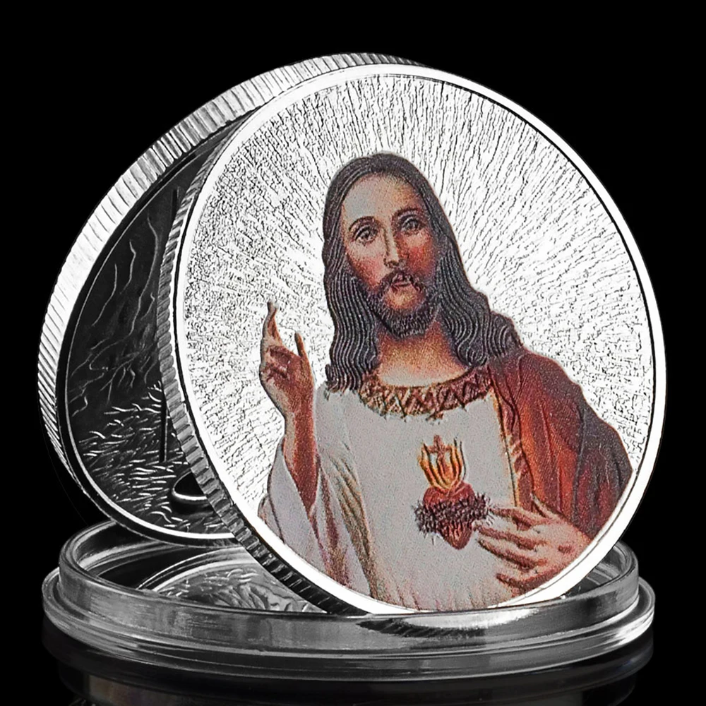 Jesus-Souvenir-Coin-Nativity-Pattern-Collectible-Christianity ...