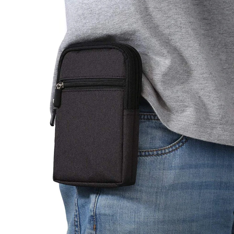 Denim-Phone-Case-Belt-Clip-Bag-Pen-Holder-Waist-Bag-Outdoor-Sports ...