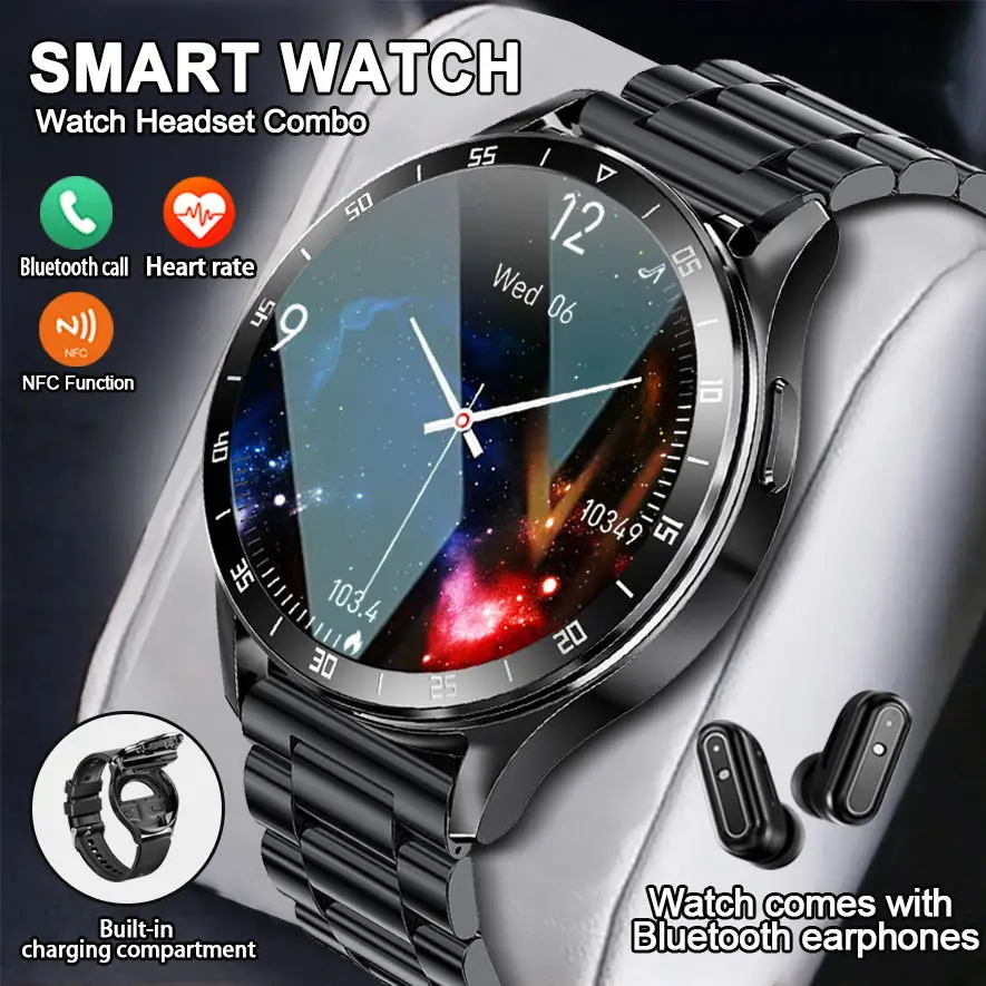 2024For-Xiaomi-New-2-in-1-Smartwatch-With-Earbuds-Watch-TWS-Bluetooth ...