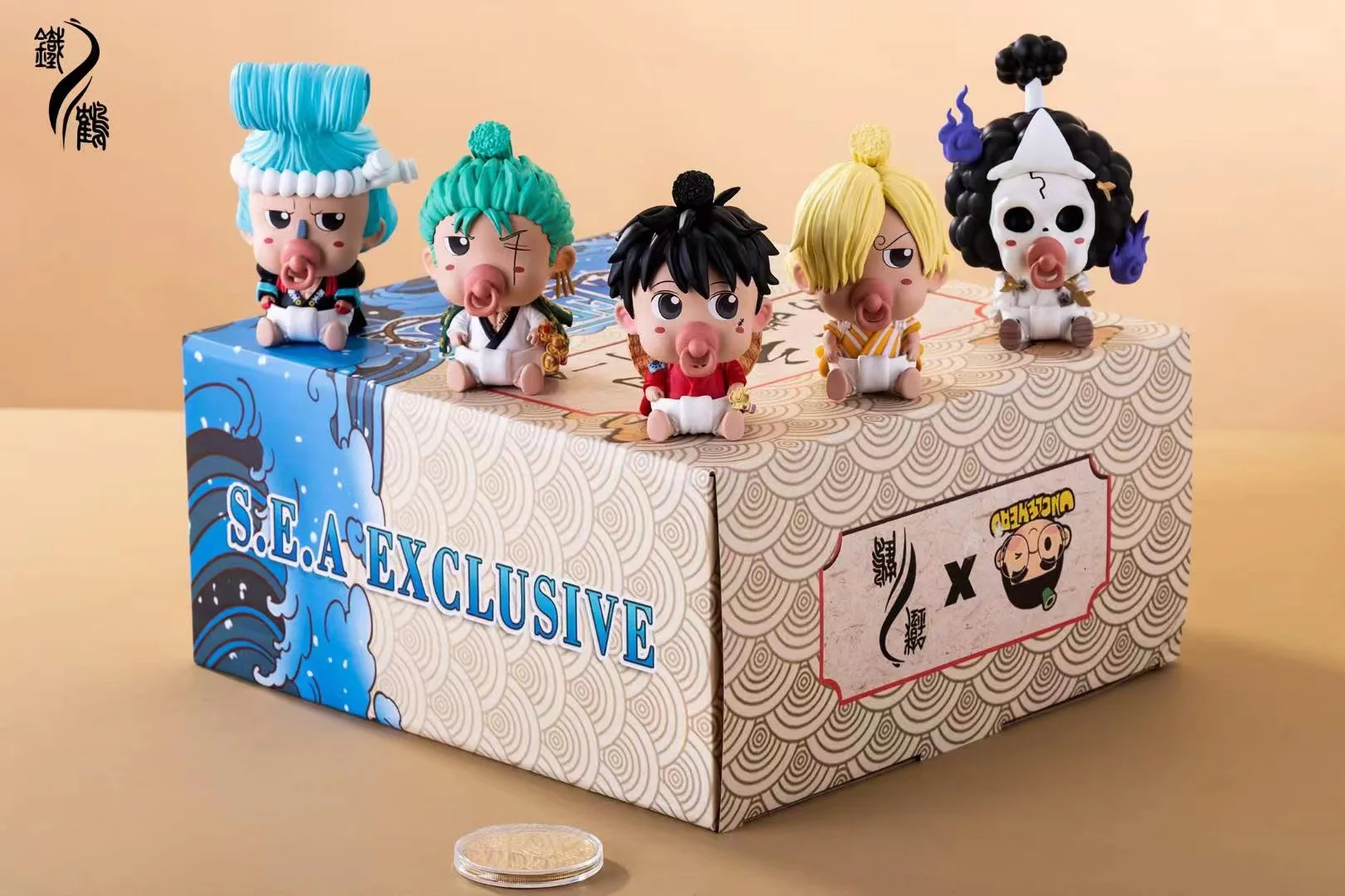 Generic One Piece Anime Figure 11cm Baby Pacifier Luffy Zoro Sanji ...