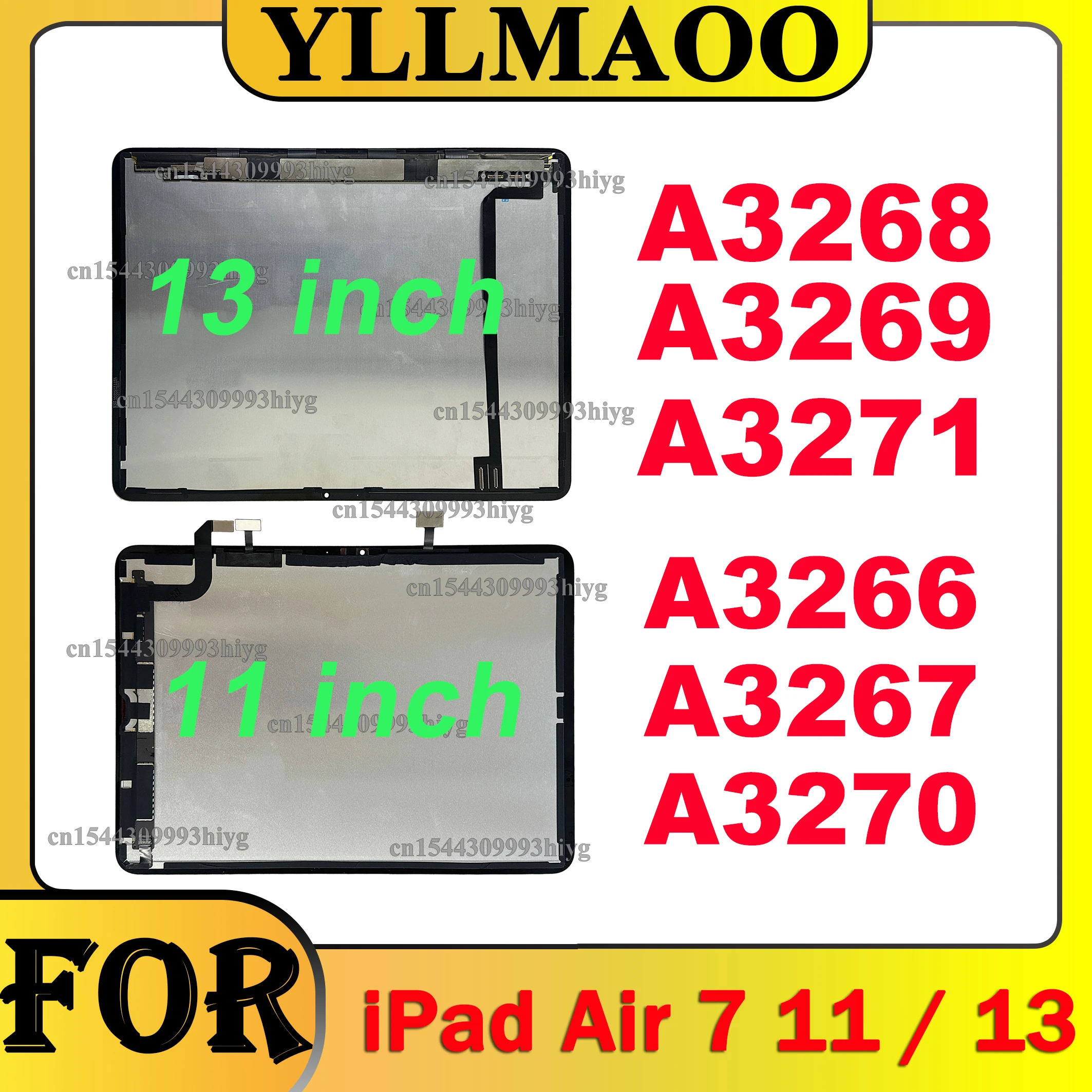 11" 13" Tablet Display Replacement For iPad Air 7 A3266 A3267 A3270 ...