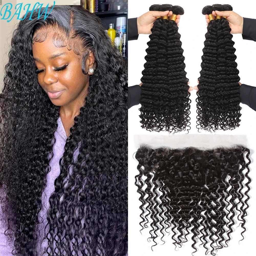 12A-Brazilian-Deep-Wave-Human-Hair-Weave-Extensions-3-4-Bundles-with ...