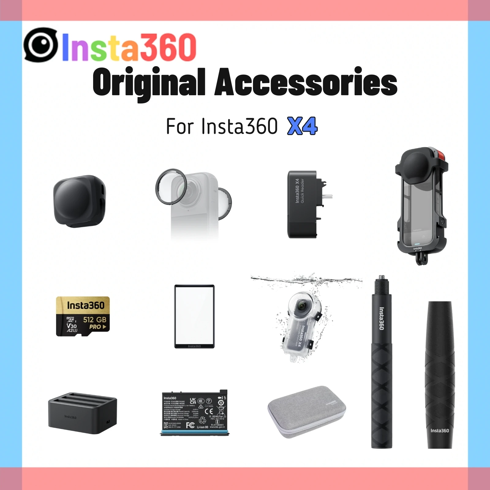 Insta360-X4-Accessories-Original-Gears-Lens-Cap-Guard-Protector-Carry ...