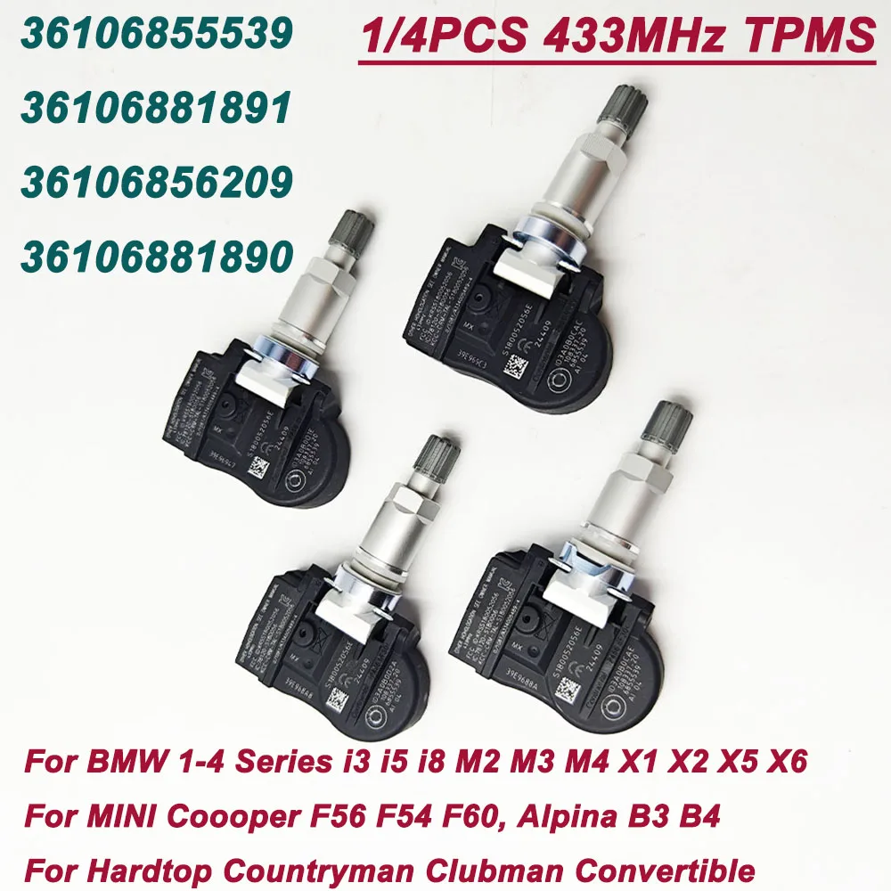 for BMW F20 F30 X5 X6 F15 Mini Cooper F56 F54 F60 R56 Alpina 433MHZ ...