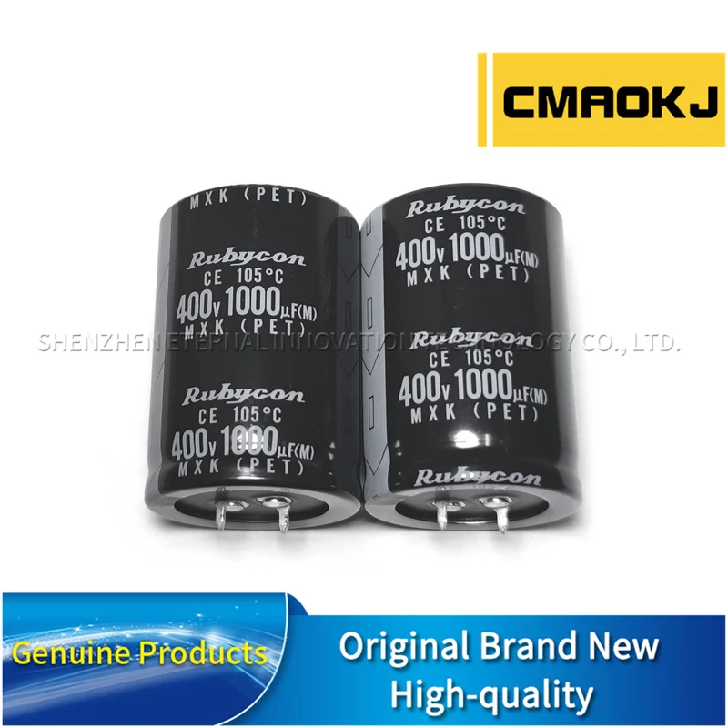 2PCS-400V1000UF-MXK-35X50mm-RUBYCON-Capacitor-400MXK1000MEFCSN35X50 ...