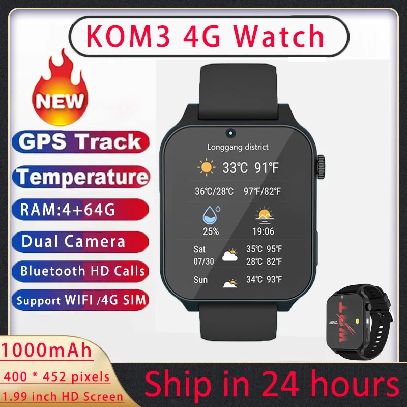 1-99-Smart-Watch-Ultra-KOM3-NFC-GPS-Dual-CPU-Camera-Smartwatch-2023-Men ...