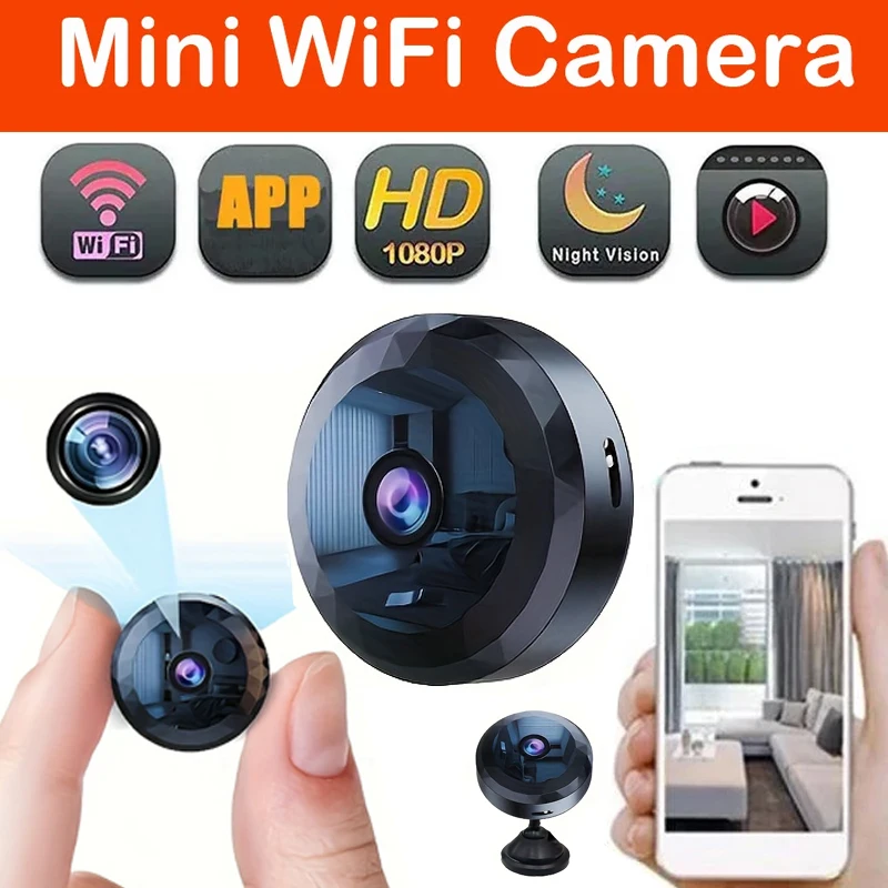 New-1080P-HD-Mini-Camera-WiFi-Wireless-Monitoring-Night-Security ...
