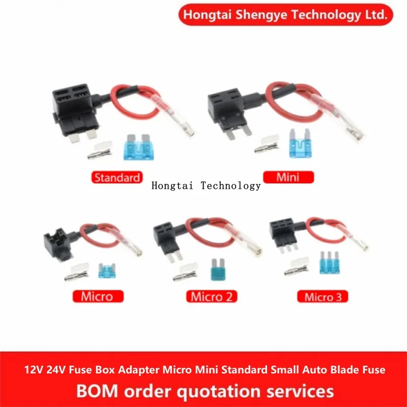 12V-24V-Car-Fuse-Holder-Additional-Circuit-Adaptor-Micro-Mini-Standard ...