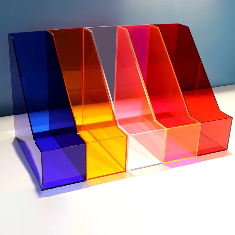 Acrylic-A4-File-Storage-Rack-Folder-Storage-Rack-Color-Book-Storage ...