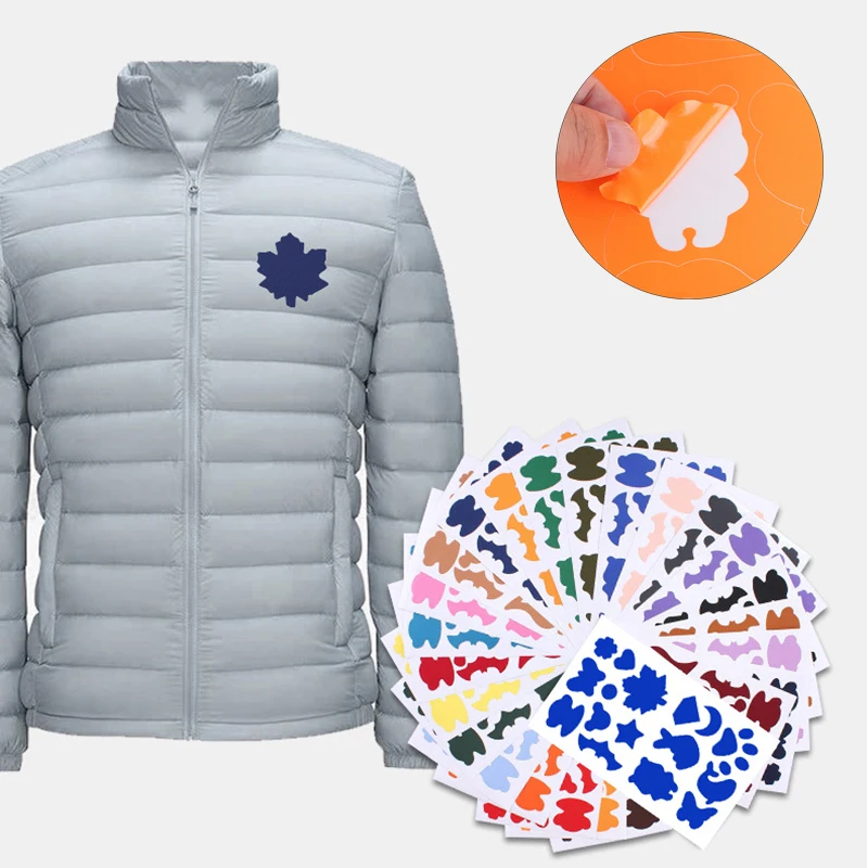 DIY Self Adhesive Patches Sticker on Down Jacket Clothes Washable ...
