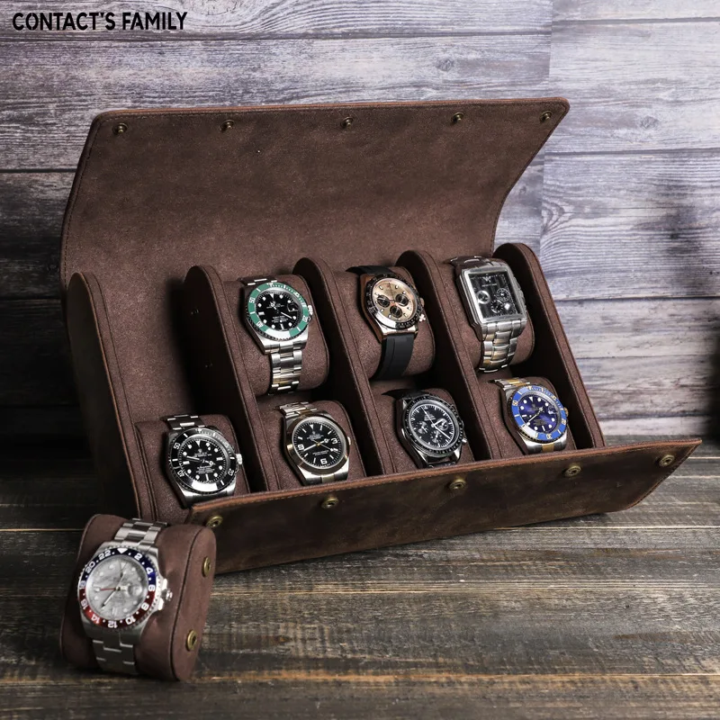 Crazy-Horse-Leather-Watch-Box-Organizer-for-Men-Travel-Storage-Bag ...