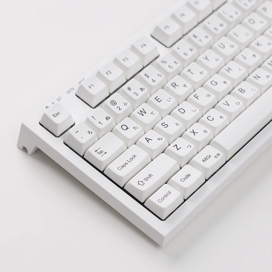 MDA Minimalist White 126 Keys PBT Keycaps Dye Sublimation Japanese ...