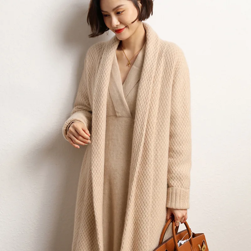Heavy-three-dimensional-relief-pure-wool-coat-lazy-wind-thickened ...