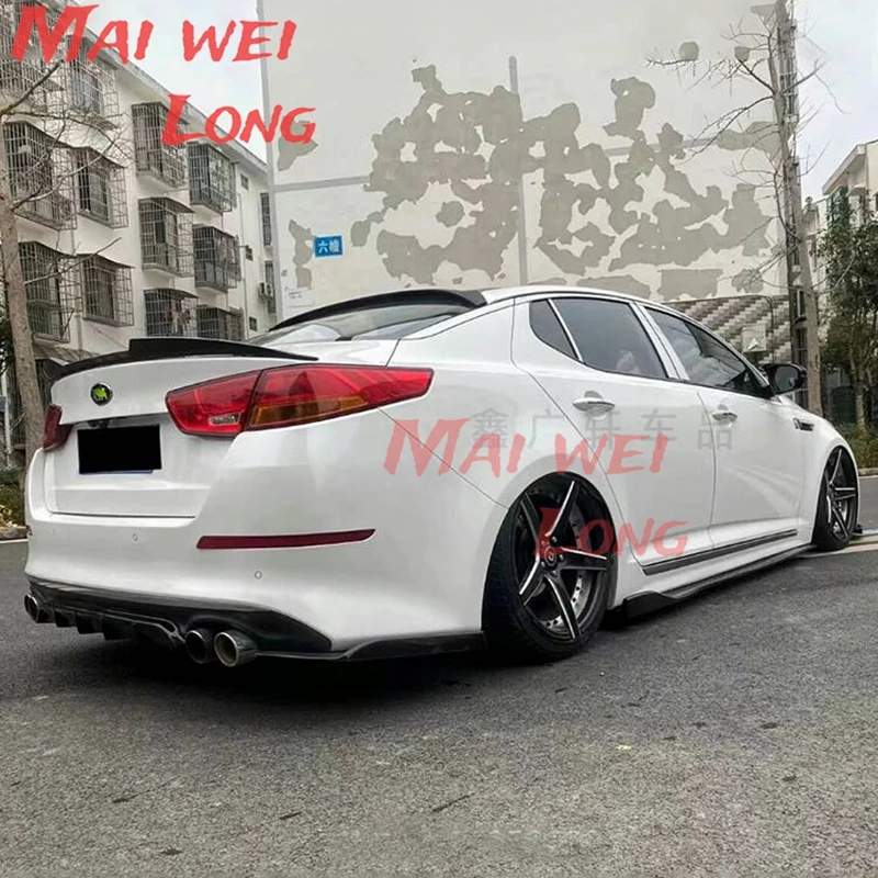 carbon-fiber-Unpainted-Color-Rear-Trunk-Boot-Wing-Rear-Lip-Spoiler-For ...