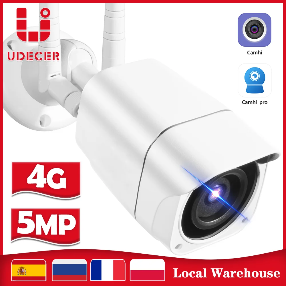 4G SIM Card IP Camera 1080P 5MP HD Wireless WIFI Outdoor Security ...