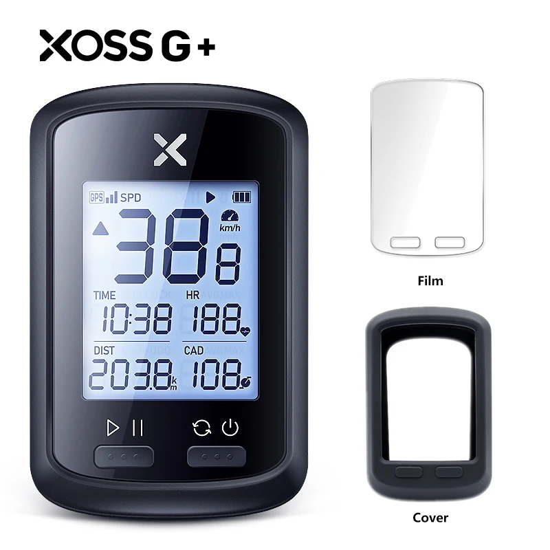 XOSS G+ Waterproof Wireless Bike GPS Speedometer & Odometer (G PLUS ...