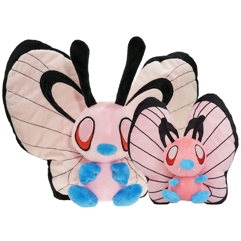 Pokemon Anime Shiny Butterfree Cute Animals Pet Butterfly Peluche Plush ...