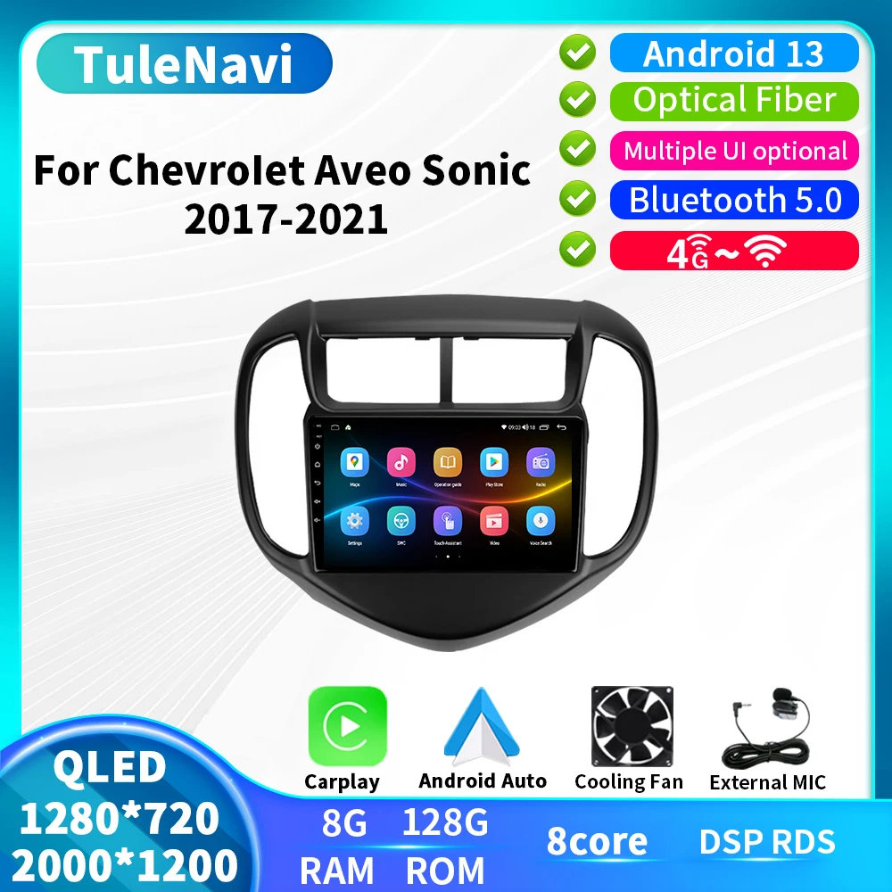 Car-Radio-For-Chevrolet-AVEO-Sonic-2017-2021-Multimedia-Video-Stereo ...