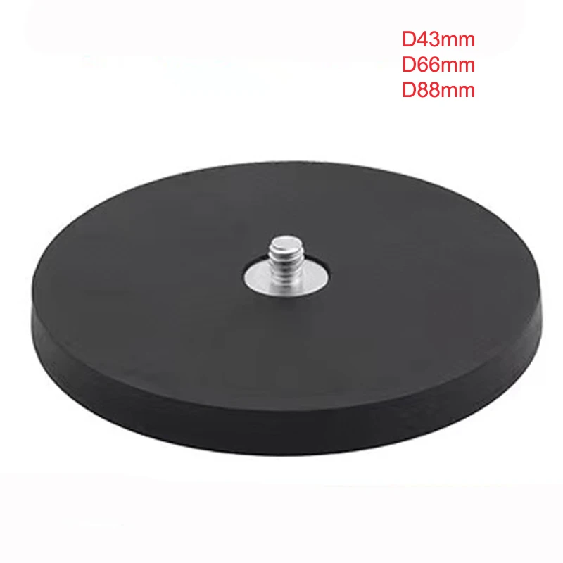 D88-D66-D43mm-1-4-Flat-and-Bolt-Magnetic-Base-Rubber-Coated-Neodymium ...