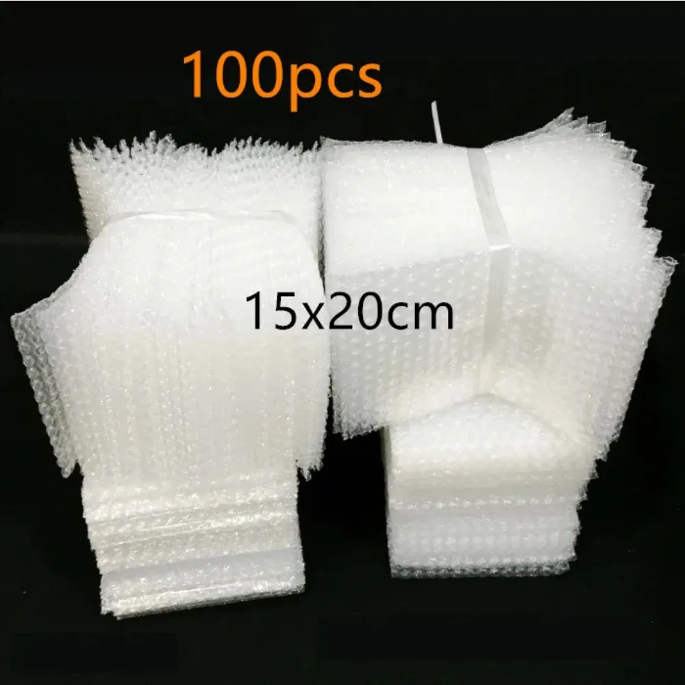 100pcs-15x20cm-Plastic-Wrap-Envelope-White-Packing-PE-Clear-Shockproof ...