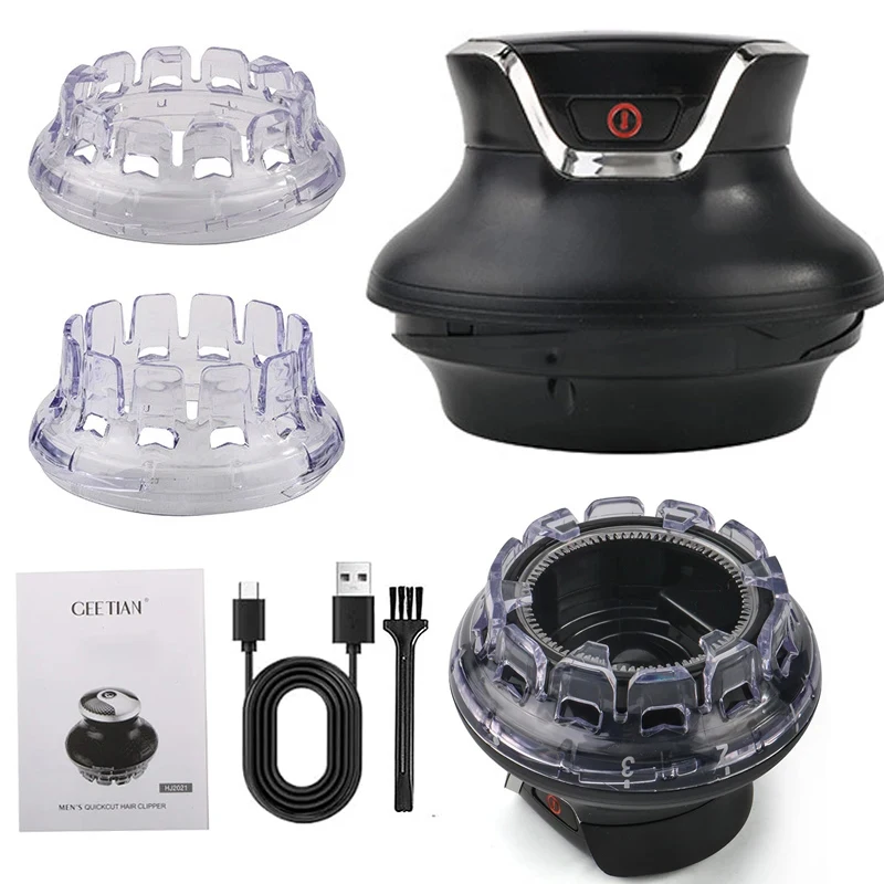 Automatic-Hair-Trimmer-360-Rotating-Hair-Clipper-LED-Display-Portable ...