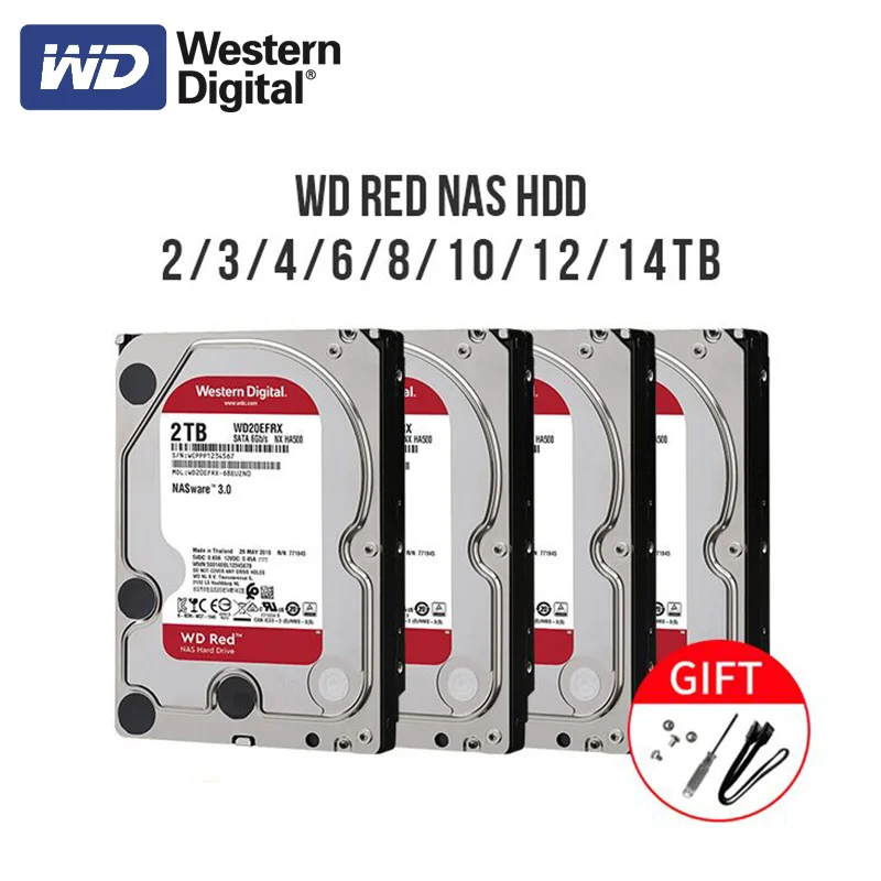 Disco-R-gido-NAS-Vermelho-Western-Digital-WD-2TB-3TB-4TB-6TB-8TB-10TB ...