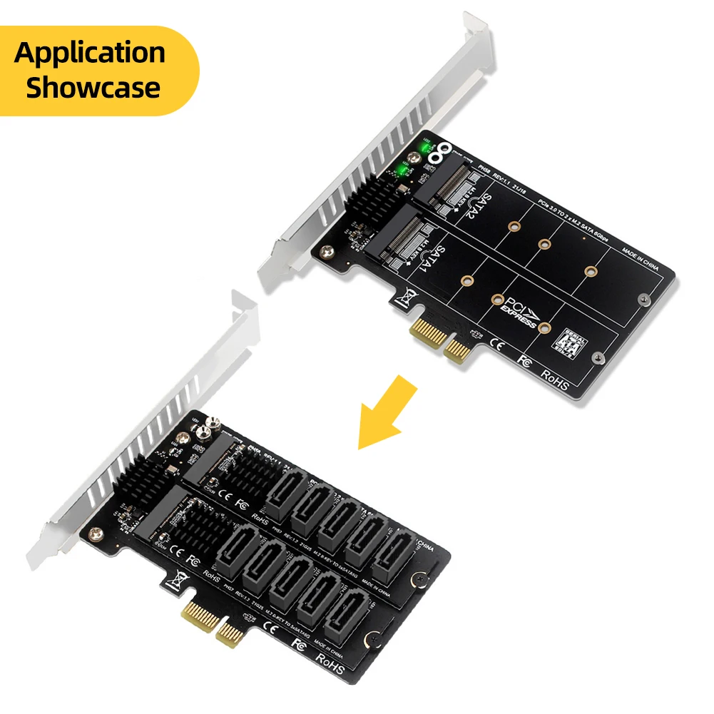 M-2-SATA-to-PCIE-Adapter-Card-Double-Disc-RAID-Split-Expansion-Dual ...