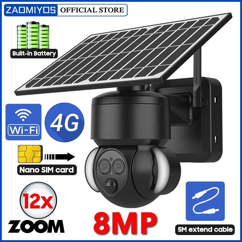 8MP-4G-SIM-Card-Solar-Battery-Powered-Camera-Dual-Lens-Security-PTZ ...