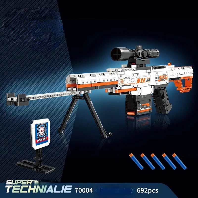 MOC-Military-Weapon-Barrett-Automatic-Rifle-Pistol-Sniper-Building ...