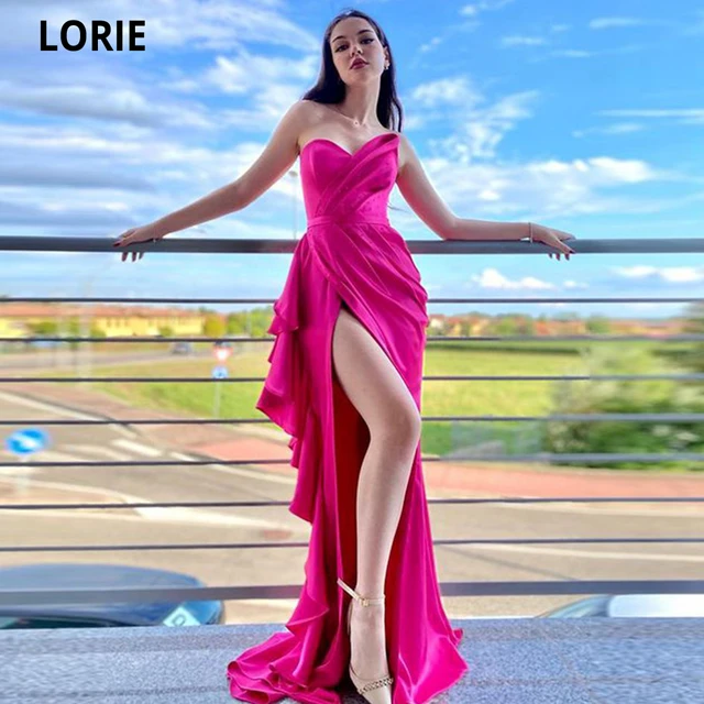 Fuchsia Color Prom Dress